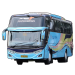 Bus Blue Star - Sewa Bus Pariwisata Jakarta Bekasi Cikarang