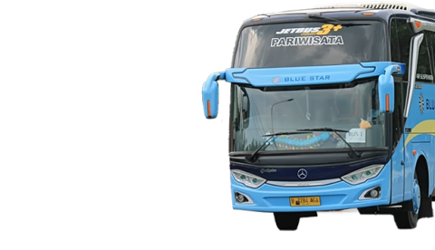 Bus Blue Star - Sewa Bus Pariwisata Jakarta Bekasi Cikarang