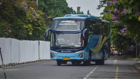 Bus Blue Star - Sewa Bus Pariwisata Jakarta Bekasi Cikarang