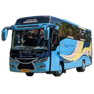 Bus Blue Star - Sewa Bus Pariwisata Jakarta Bekasi Cikarang