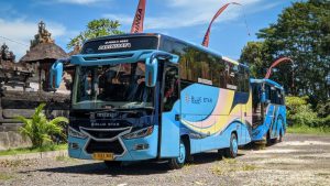 Bus Blue Star - Sewa Bus Pariwisata Jakarta Bekasi Cikarang